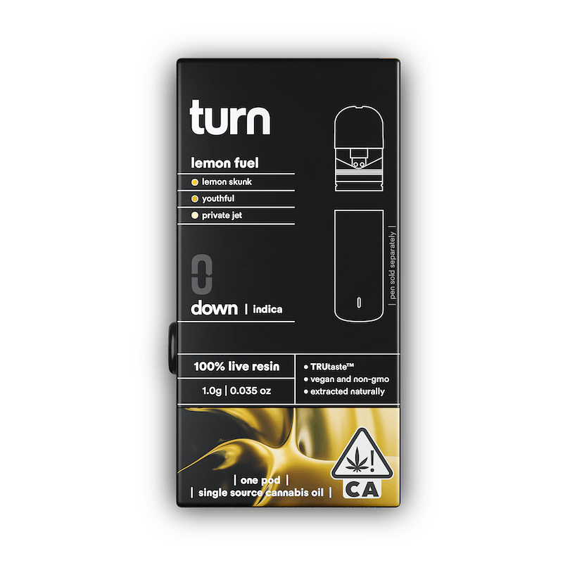 LZ6 TURN | PODPAK POD | LIVE RESIN 1.0G | Vape Cart : turn