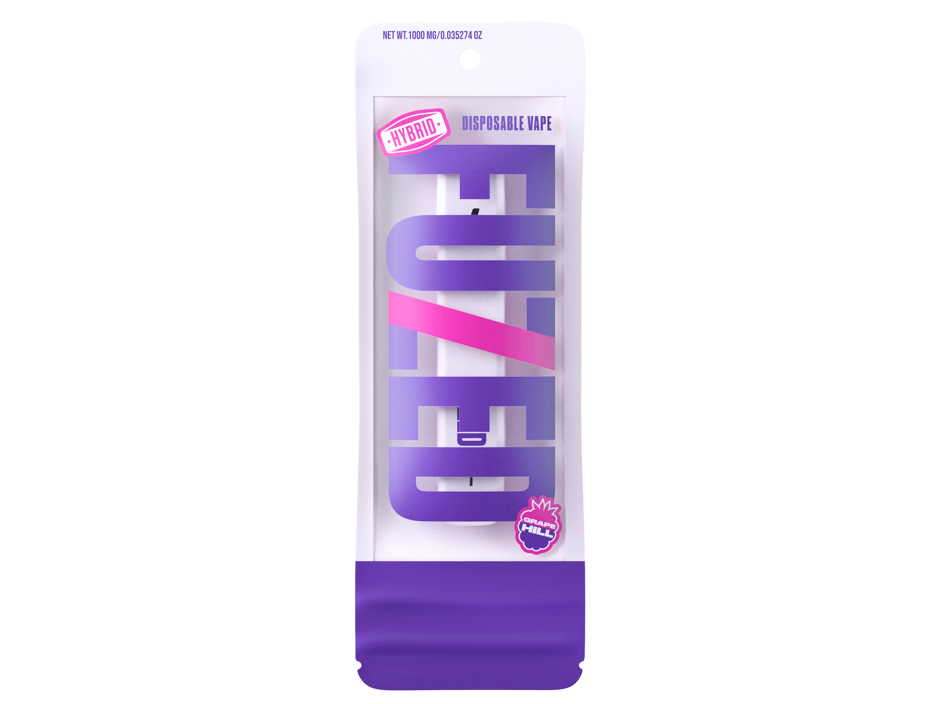 Fuzed 1g Disposable - Grape Hill - Hybrid Vape Pens : FUZED