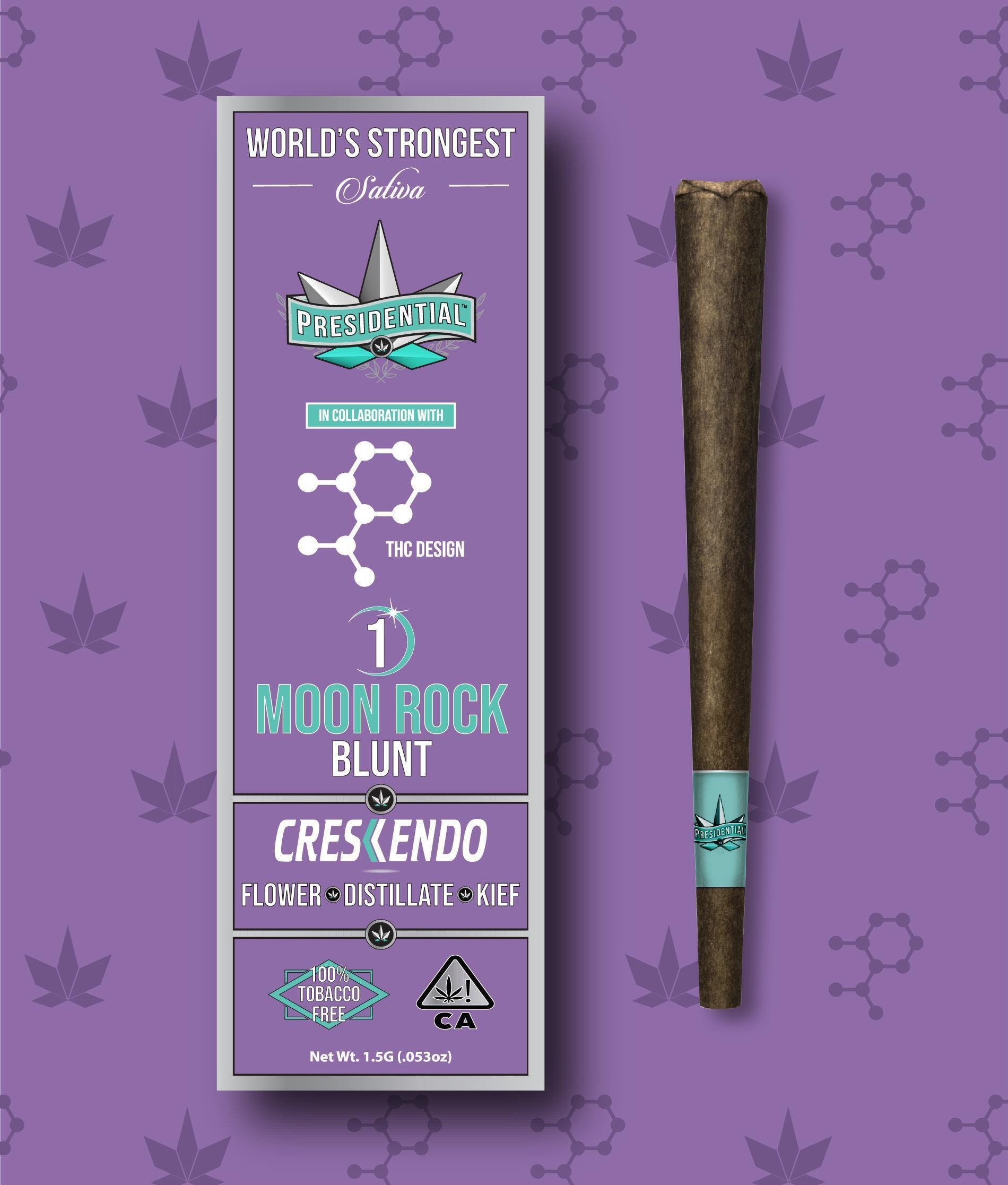 Moon Rock Blunt Crescendo PreRol Infused : Presidential