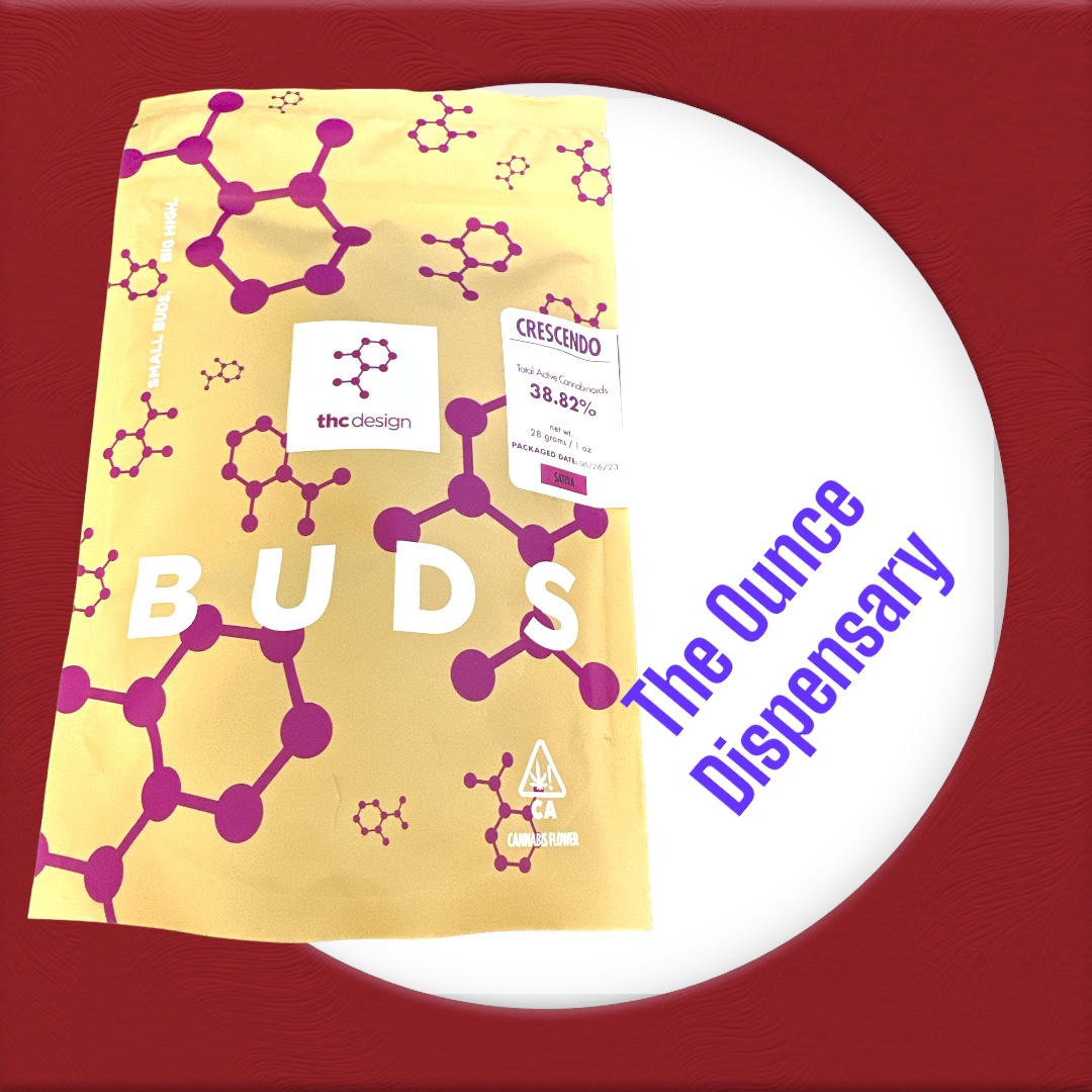Crescendo 28g THCD BUDS Pouch (Sativa) Smalls Flowers : THC Design