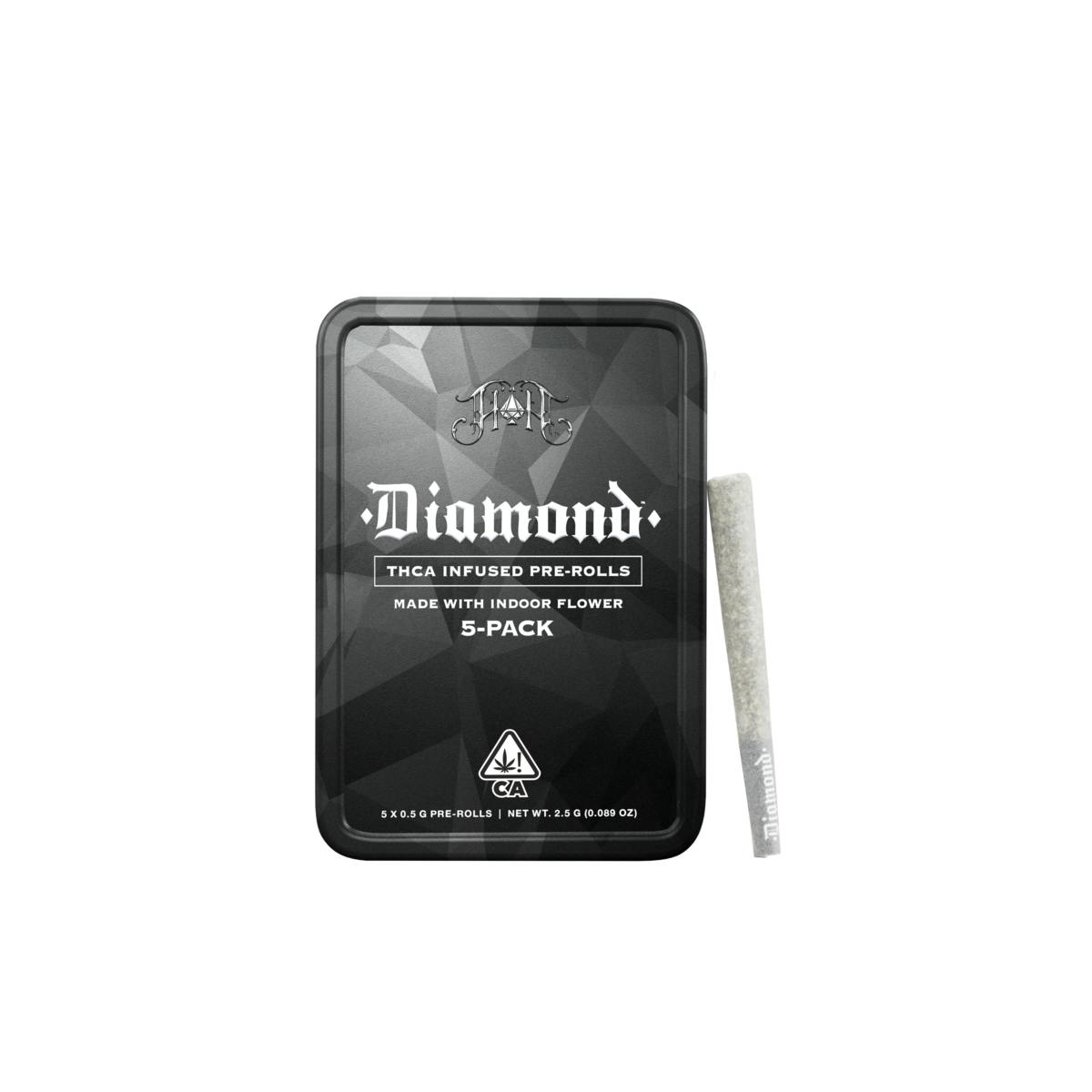 Raspberry Cough | Sativa Diamond THCA-Infused Pre-Rolls - 2.5G 5-Pack ...