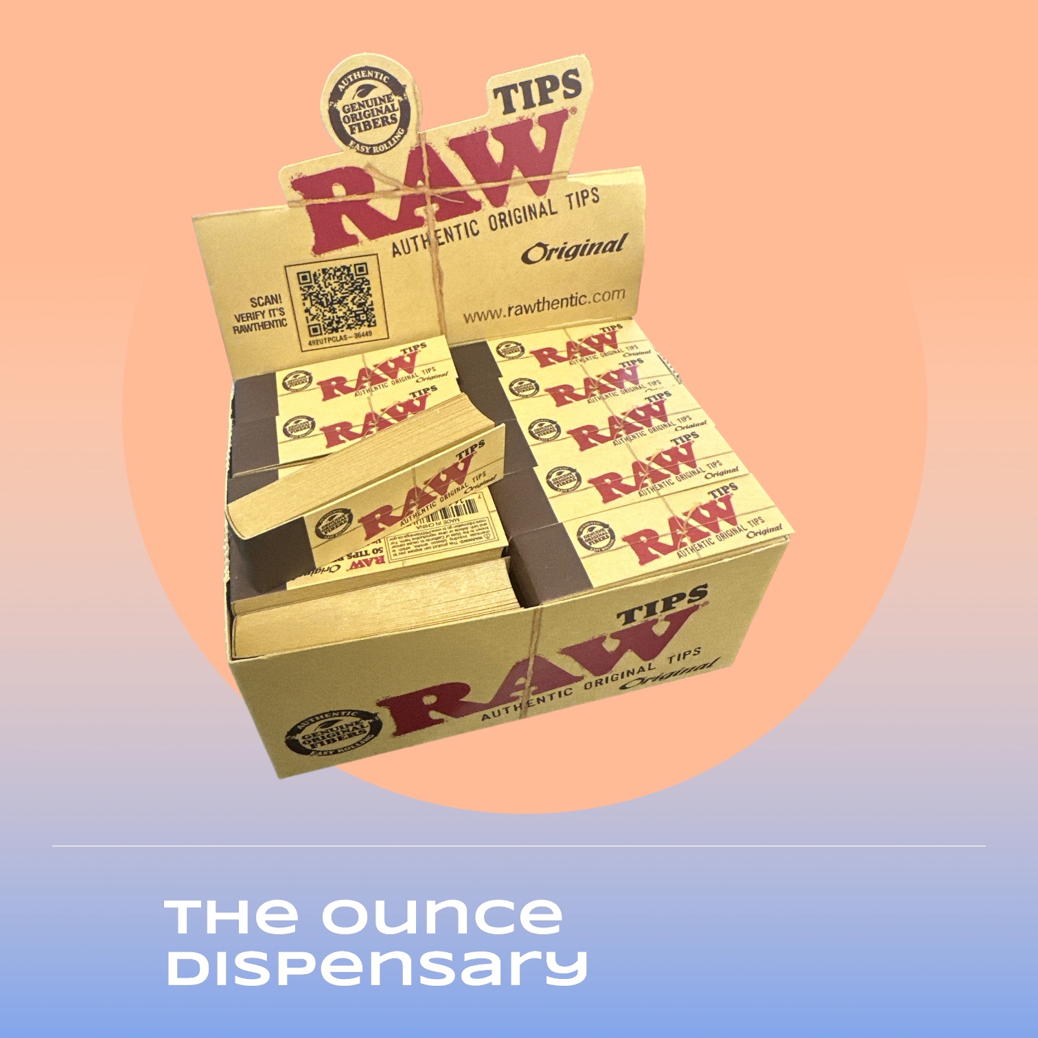 Original Tips 50/Booklet Accessories : Raw