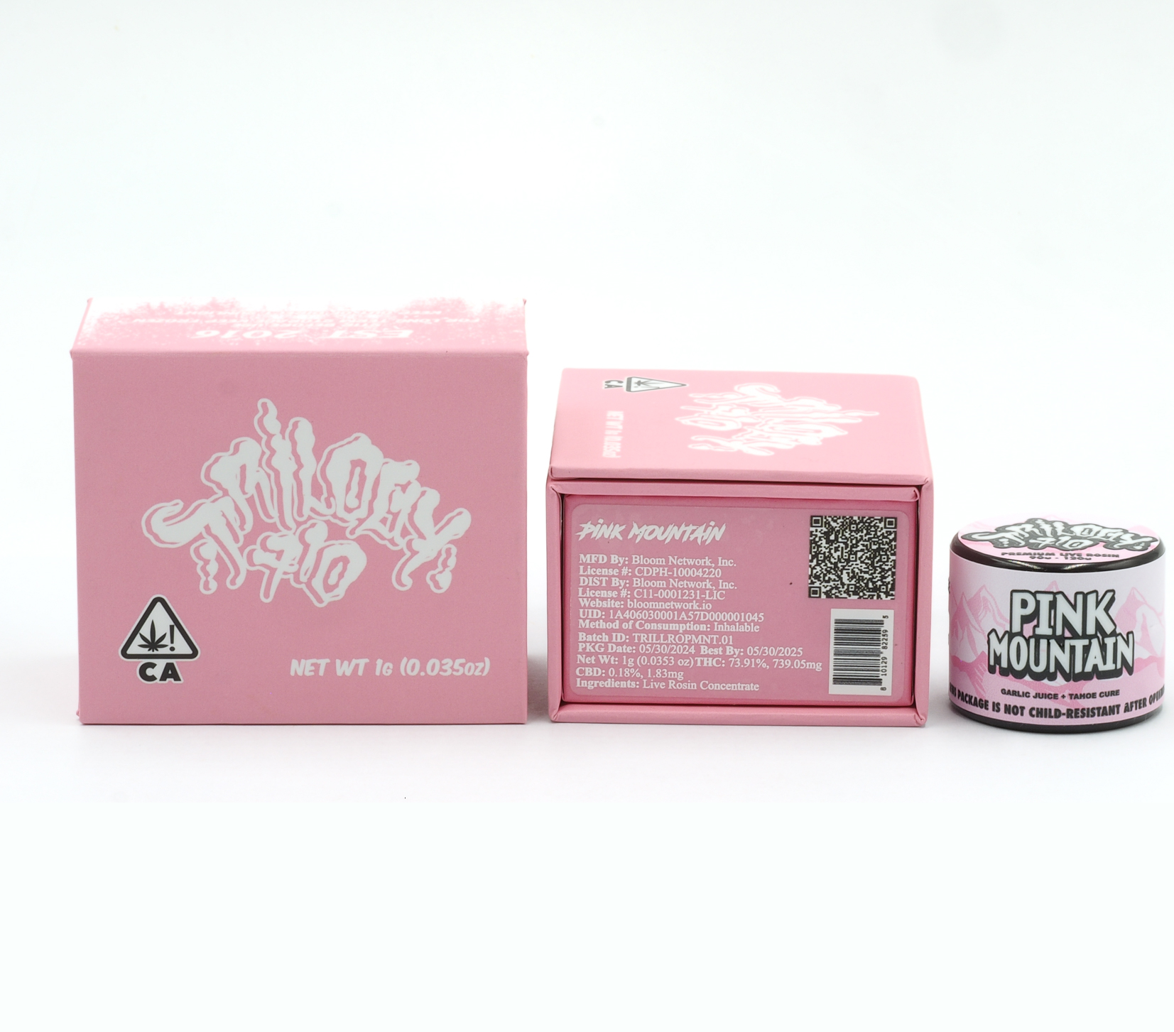 Pink Mountain Premium Live Rosin 1g Concentrates : Trilogy 710