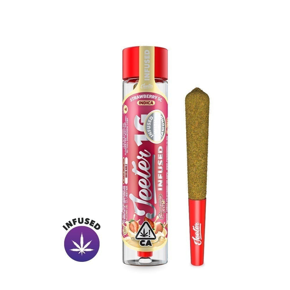 Strawberry SC Infused 1g Joint PreRol Infused : Jeeter