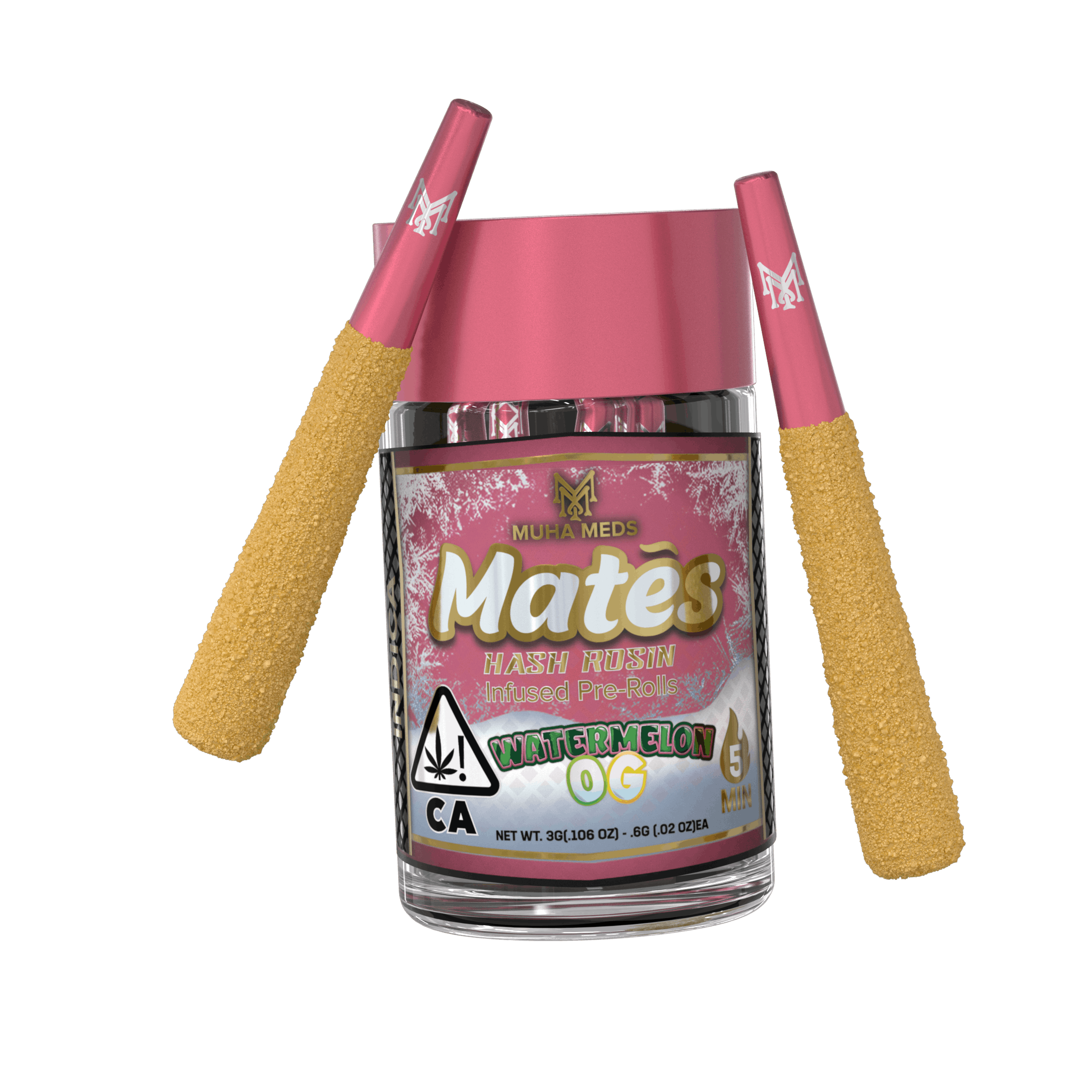 Watermelon OG Hash Rosin Mates Pre Rolls PreRol Infused : Muha Meds