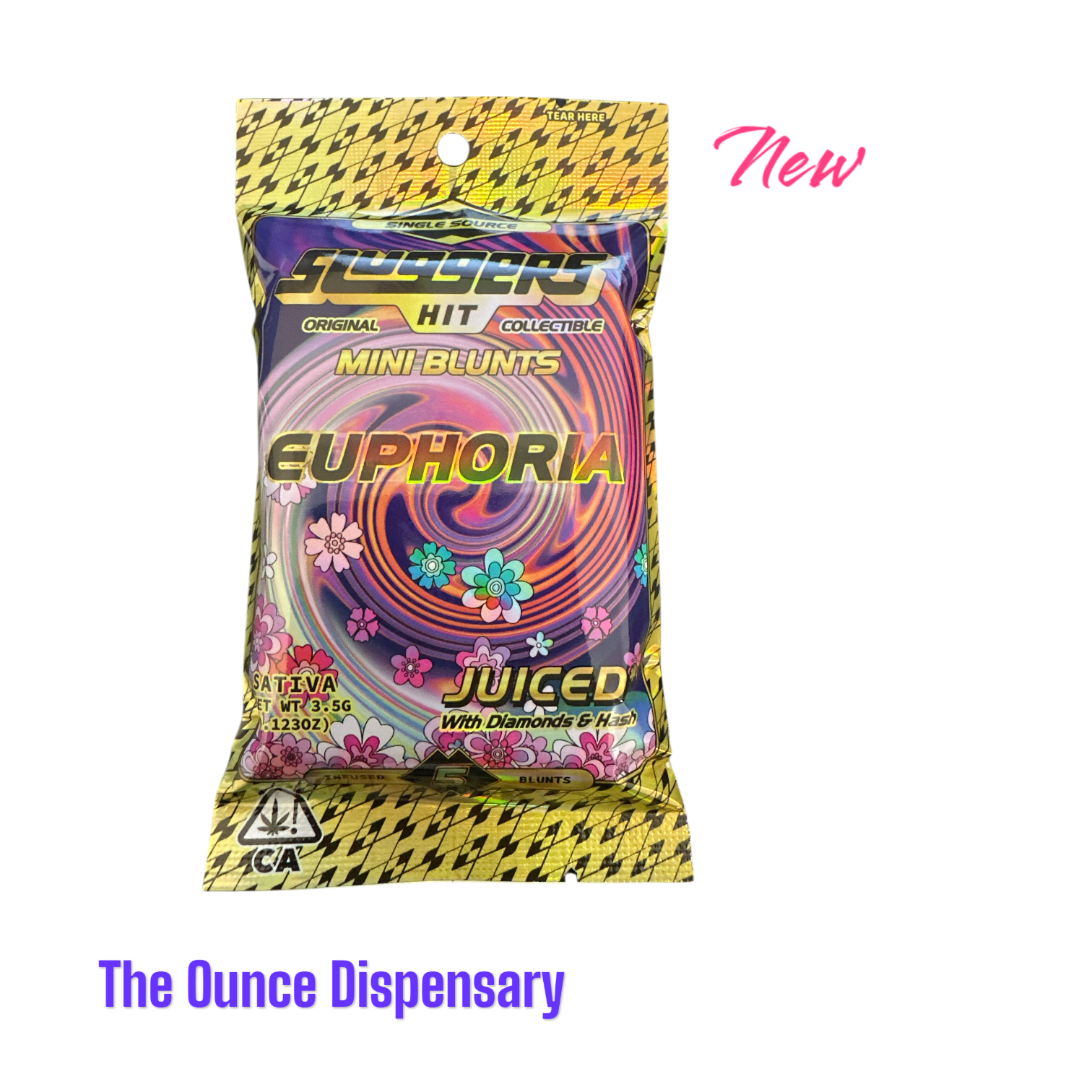 Euphoria Infused Mini Blunts 0.7g x 5 PreRol Infused : Sluggers HIT