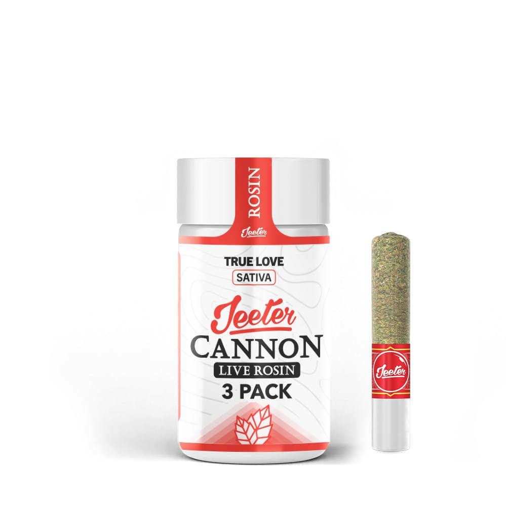 True Love Cannon Live Rosin 3 Pack - PreRol Infused : Jeeter