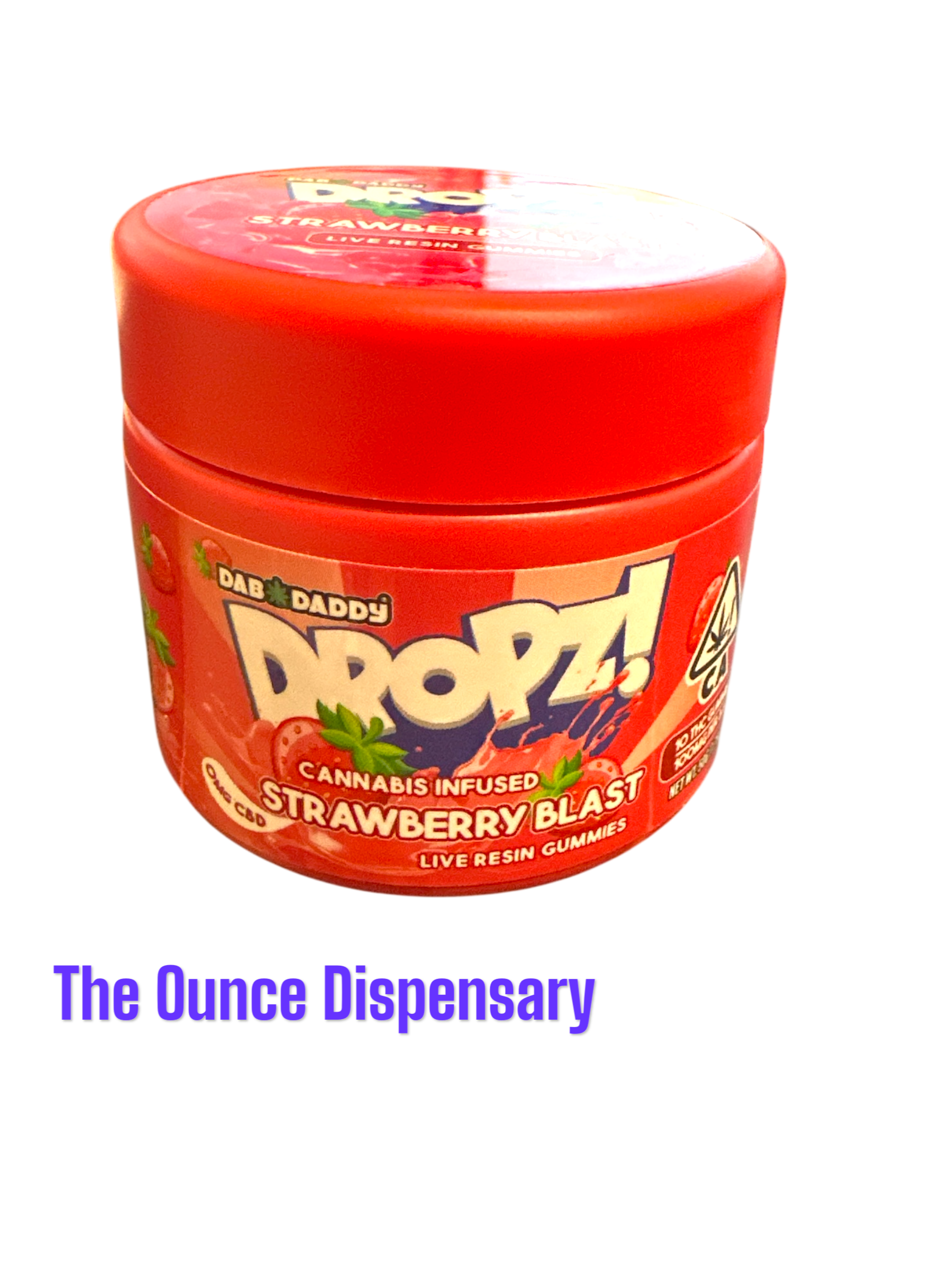 Strawberry Blast Gummies DROPZ! 2 Edibles : Dab Daddy