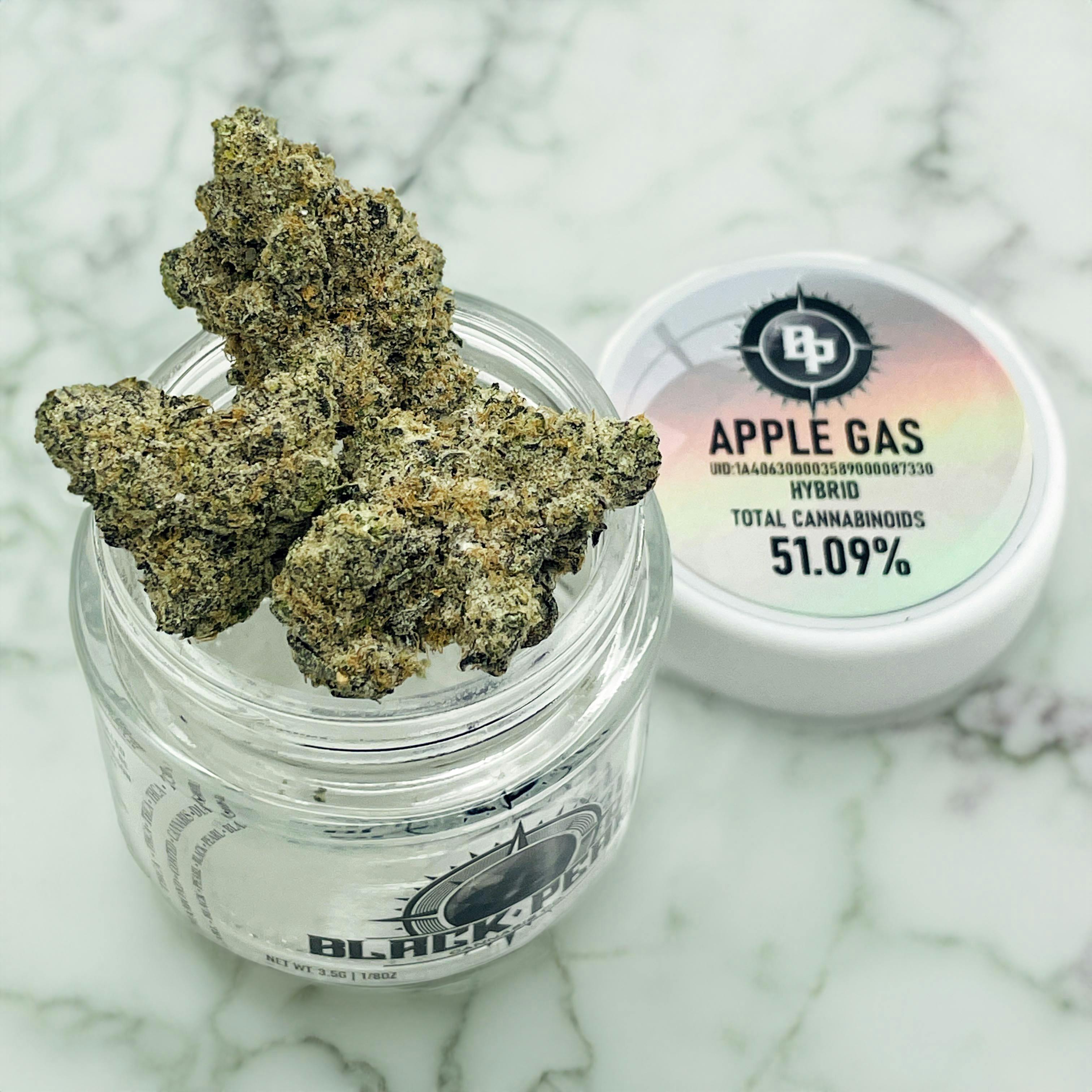 Apple Gas 3.5g | 1/8oz- Diamond Coated Indoor - BLACK PEARL Flowers : Twenty Two K / 22k
